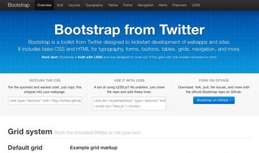Bootstrap de Twitter : un kit CSS et plus . | Aurone
